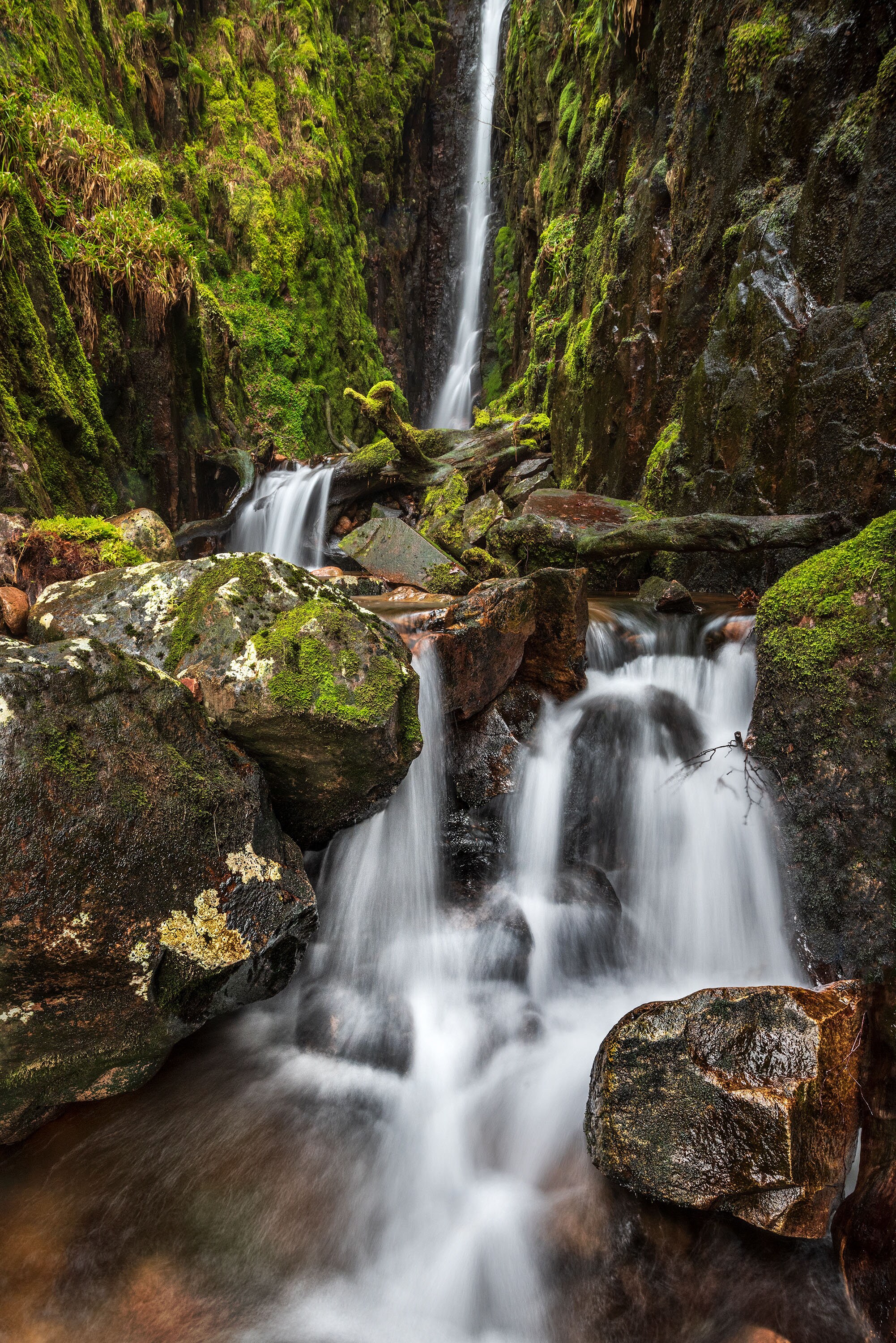 Lake District Waterfall Print Scale Force Buttermere UK Landscape ...