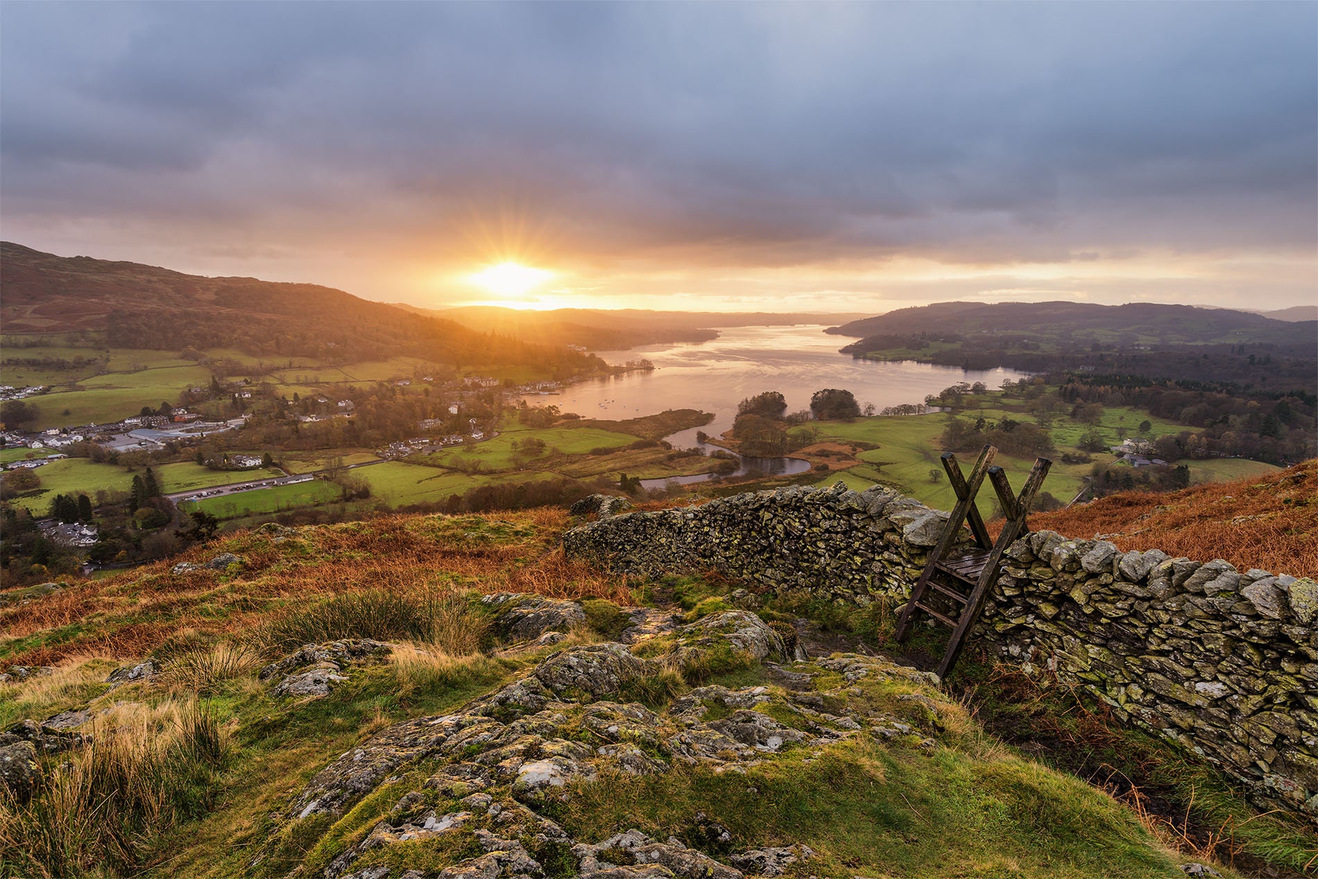 Windermere Photo Print - Sunrise Wall Art - Lake District Landscape ...