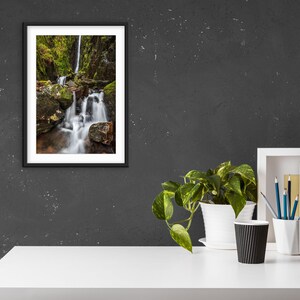 Lake District Waterfall Print Scale Force Buttermere UK Landscape ...