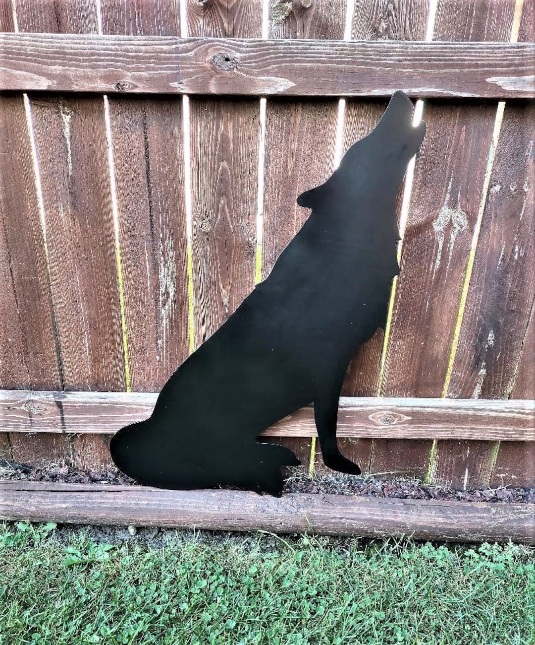 Painted Howling Coyote Silhouette - Life Size - Etsy