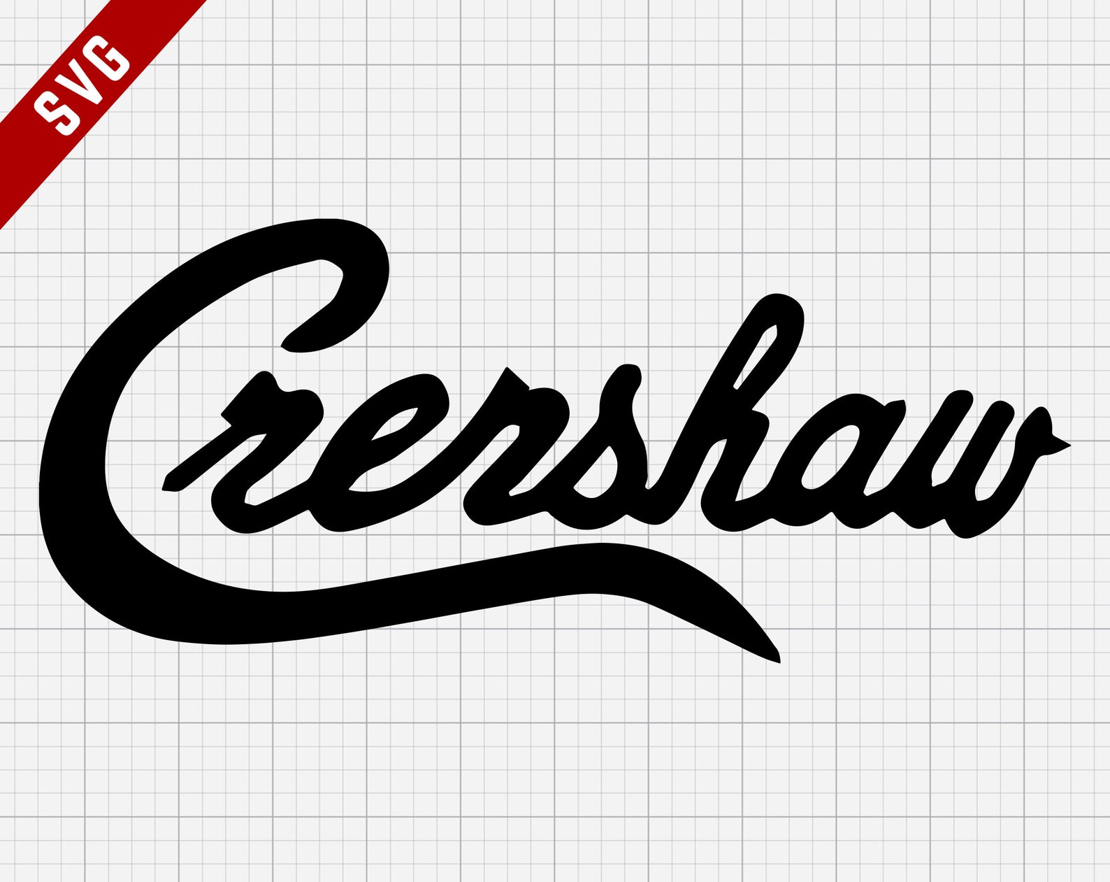 Crenshaw SVG Cutting File | Digital Clip Art, Nipsey Hussle Svg, Music ...