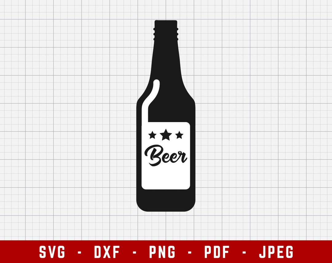 Beer Bottle SVG Cutting Files | Beer Logo Digital Clip Art, Beer SVG ...