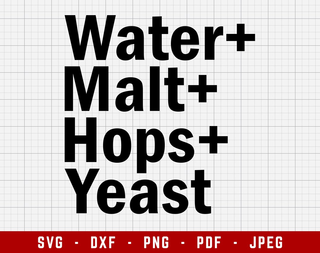 Beer Ingredients #2 SVG Cutting Files | Beer Digital Clip Art, Beer SVG ...