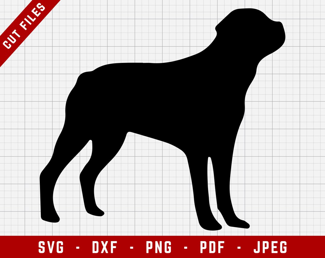Rottweiler SVG Cutting File - Rottweiler Dog Svg | Dogs Digital Clip ...
