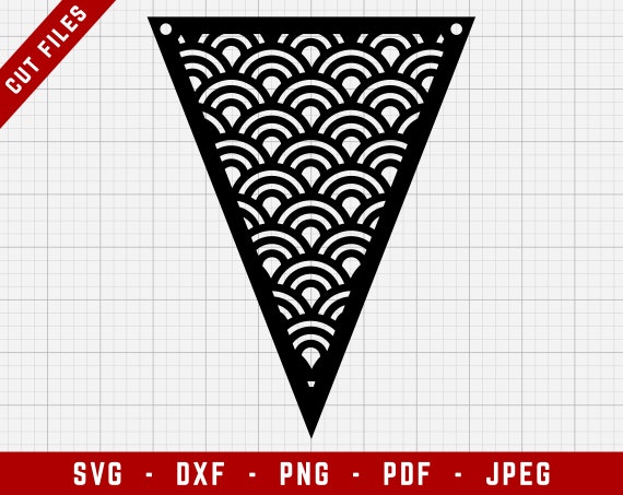 Wave Pennant SVG Cutting File Decoration Banner Clip Art - Etsy