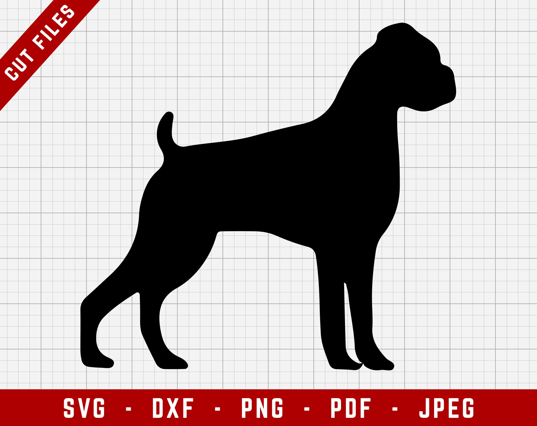Boxer SVG Cutting File Boxer Dog Svg Dogs Digital Clip Art, Dog SVG ...
