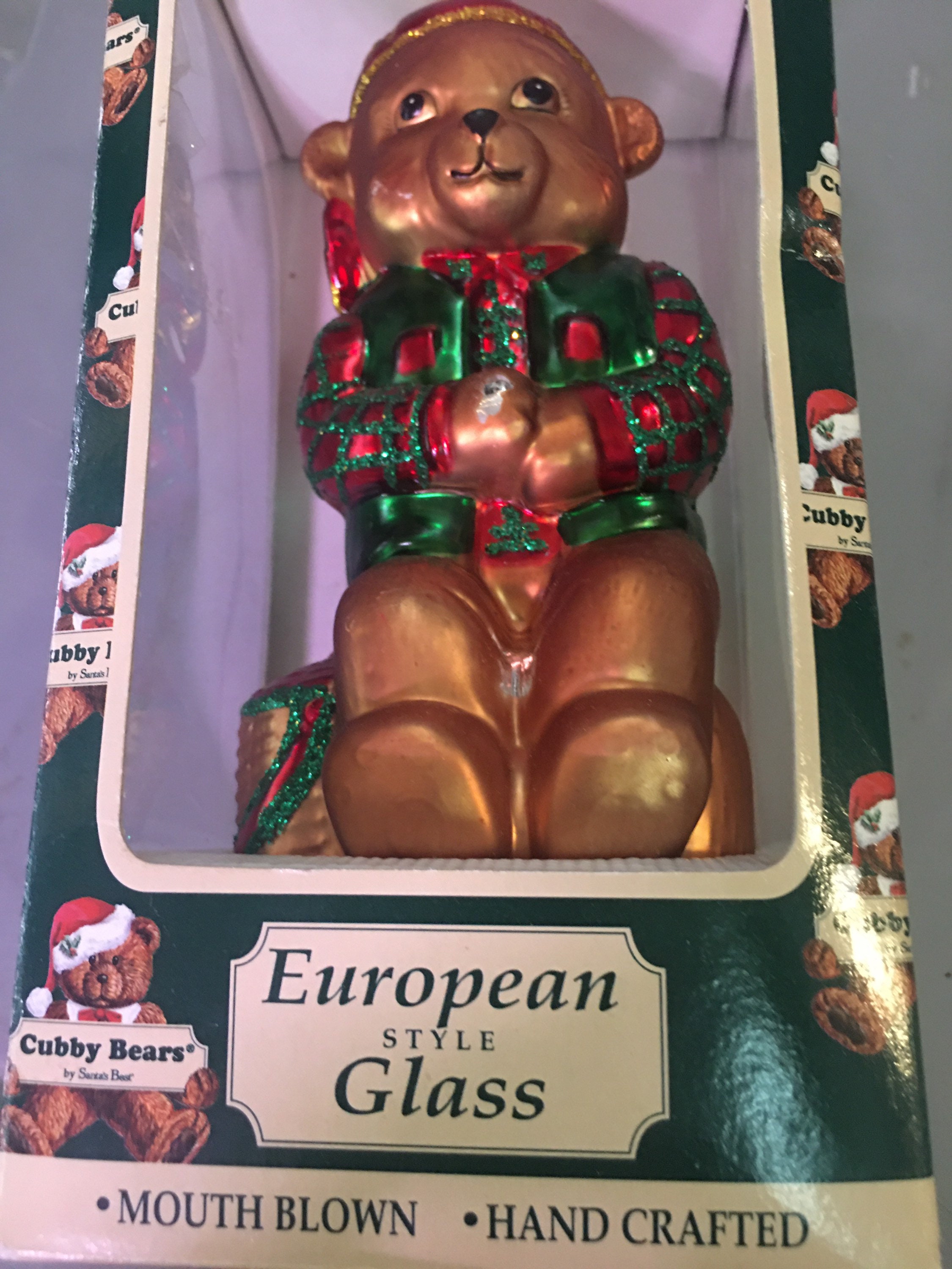 Cubby Bears by Santa’s Best Ornament - Etsy