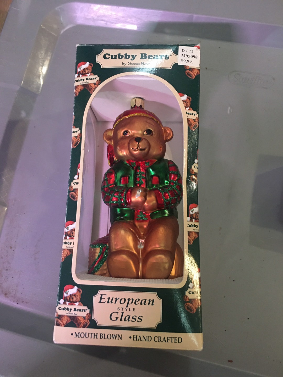 Cubby Bears by Santa’s Best Ornament - Etsy
