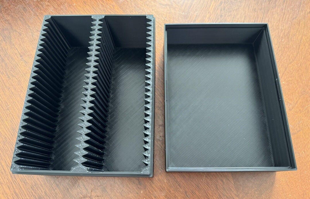 3DP Black Storage Box Holds 50x Fits Pamp & Other Precious Metal Assay ...