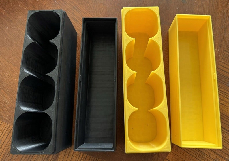 3DP Silver Maple Mini Monster Box Holds 4 CA Mint Tubes Custom Coin ...