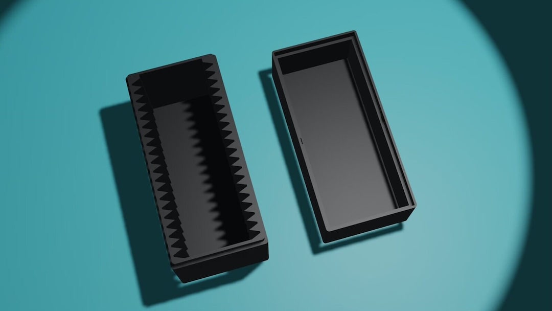 3DP Black Storage Box Holds 20x Fits Pamp & Other Precious Metal Assay ...