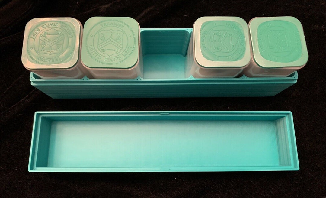 3DP Silver Eagle Mini Monster Box Holds 5 US Mint Tubes Custom Coin ...