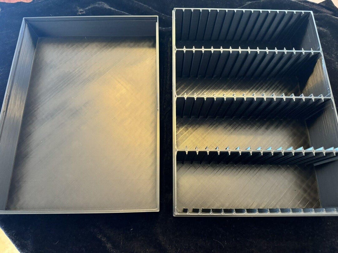 3DP Black Graded Coin Storage Box Holds 64x Certified PCGS / NGC / Cac ...