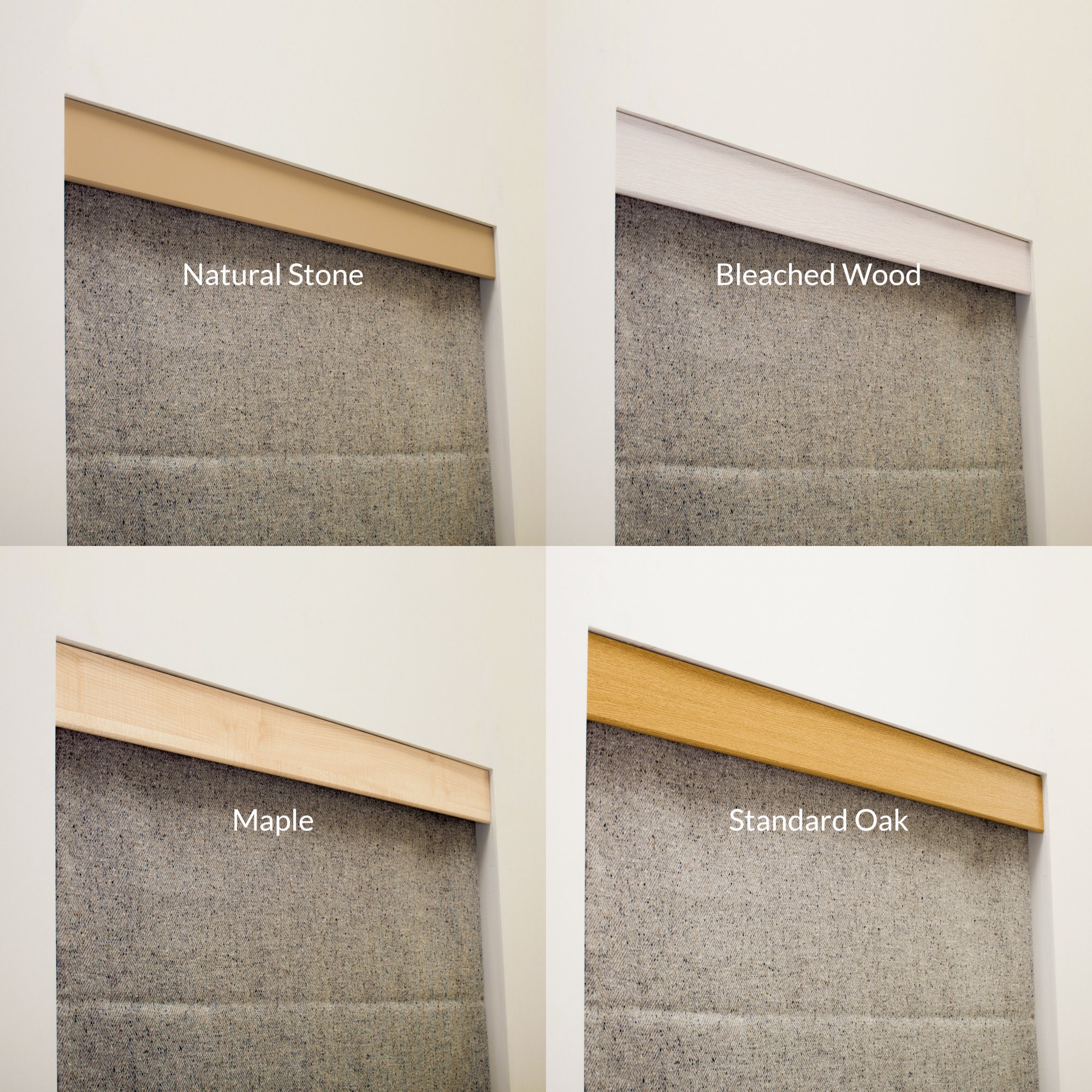 Pelmet With Soft Edge Profile Suitable for Recess Mounted Roman Blinds ...