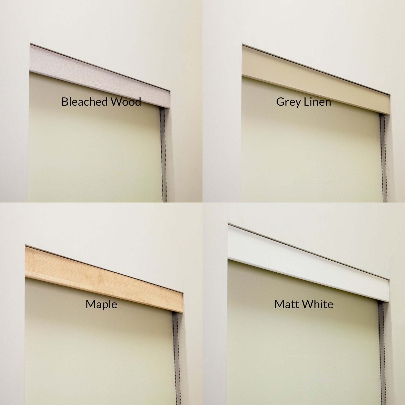 Pelmet With Soft Edge Profile Suitable for Recess Mounted Roller Blinds ...