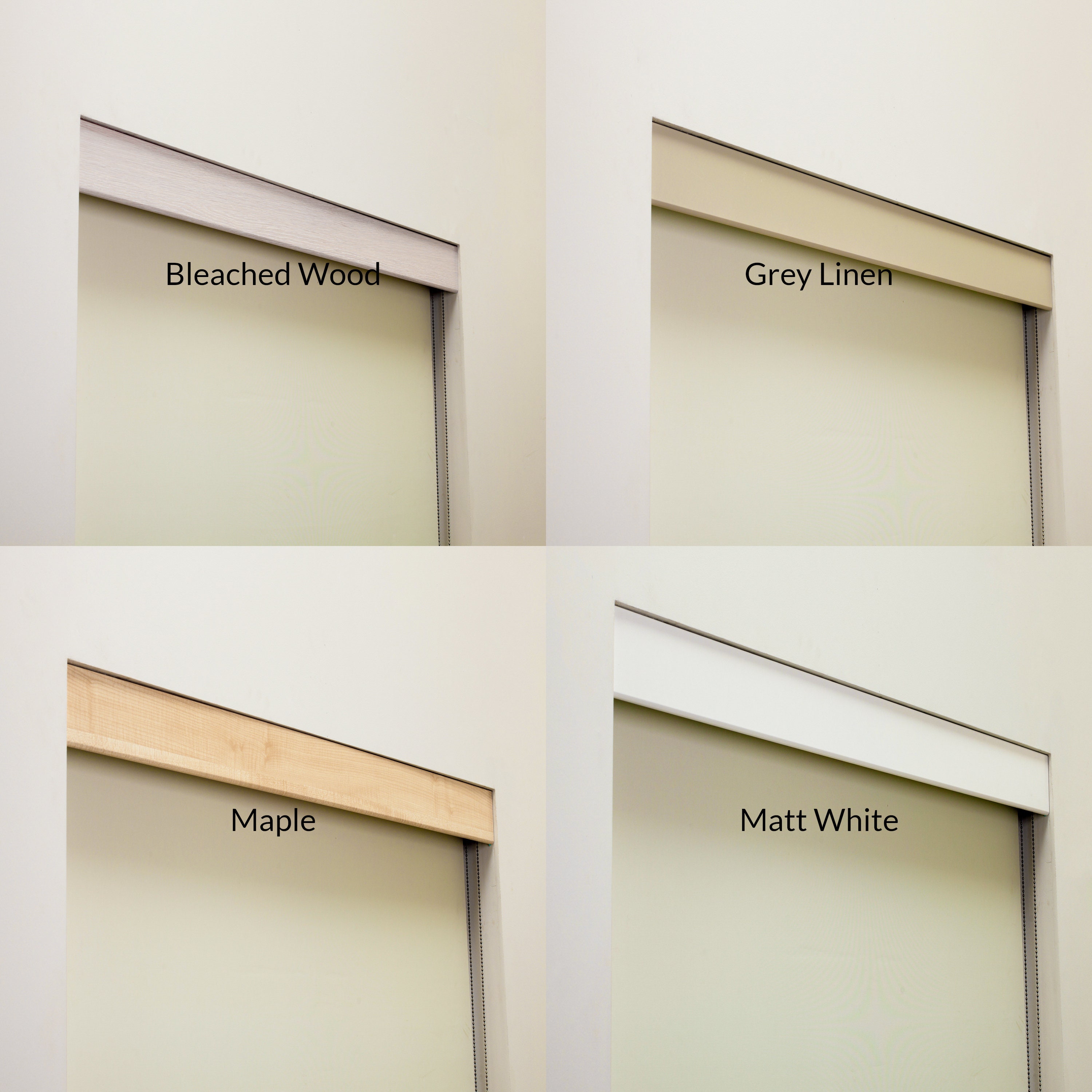 Pelmet With Soft Edge Profile Suitable for Recess Mounted Roller Blinds ...