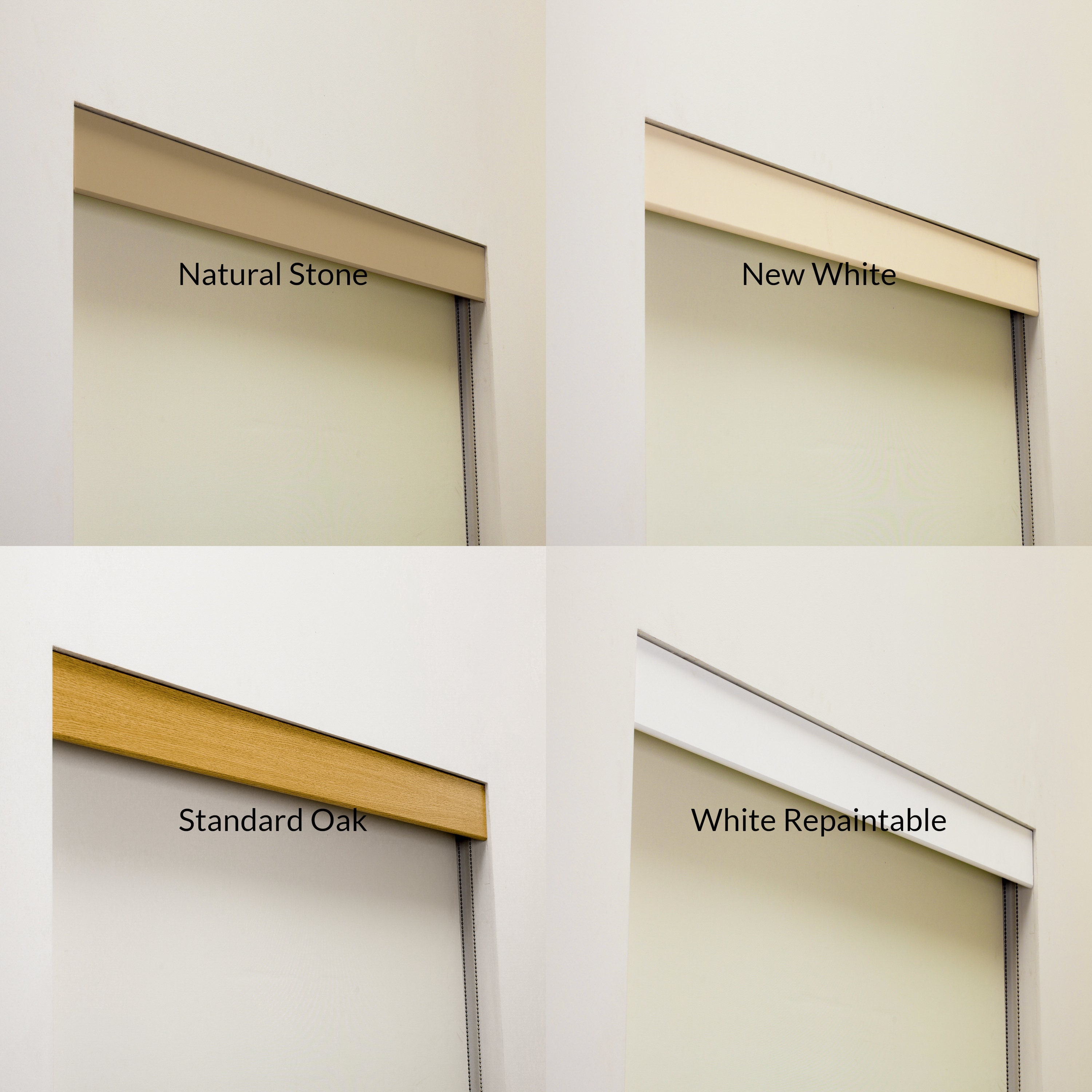 Pelmet With Soft Edge Profile Suitable for Recess Mounted Roller Blinds ...