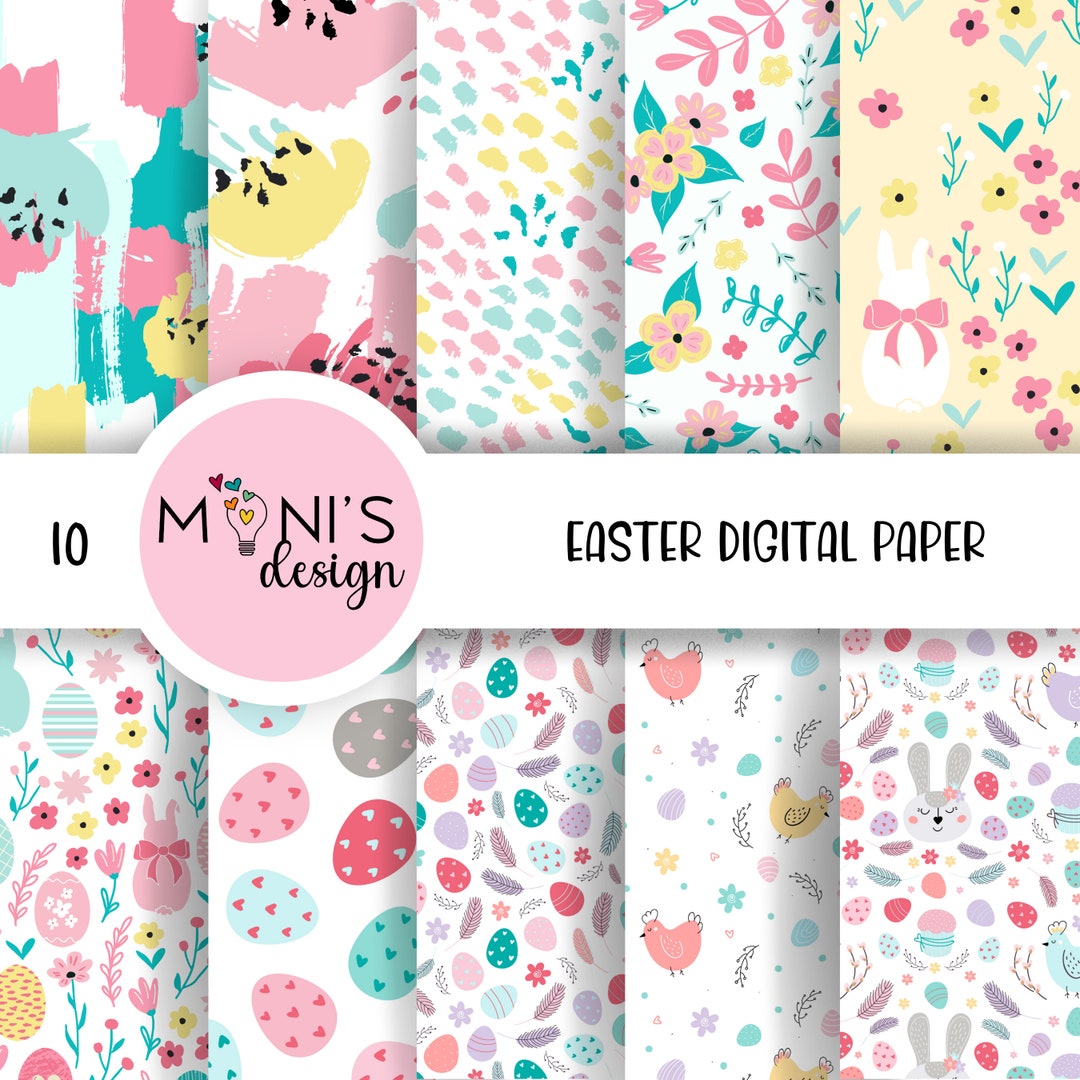 Easter Digital Paper | Easter Paper - Etsy