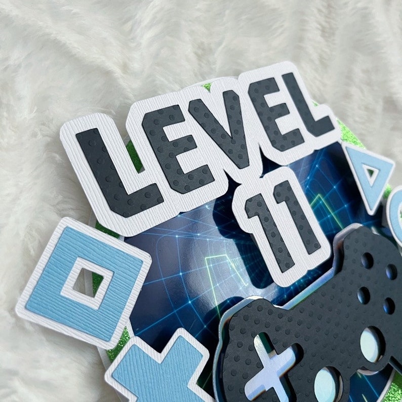 Gamer Cake Topper | Level up Cake Topper | Controller Cake Topper - Etsy