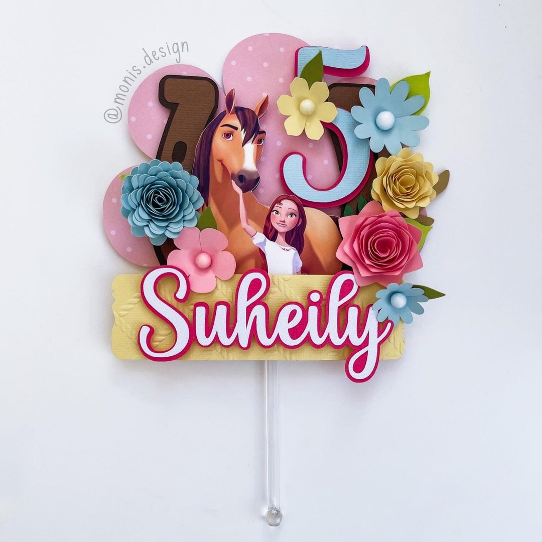 Spirit Riding Free Cake Topper Spirit Centerpiece Cake Topper Spirit ...