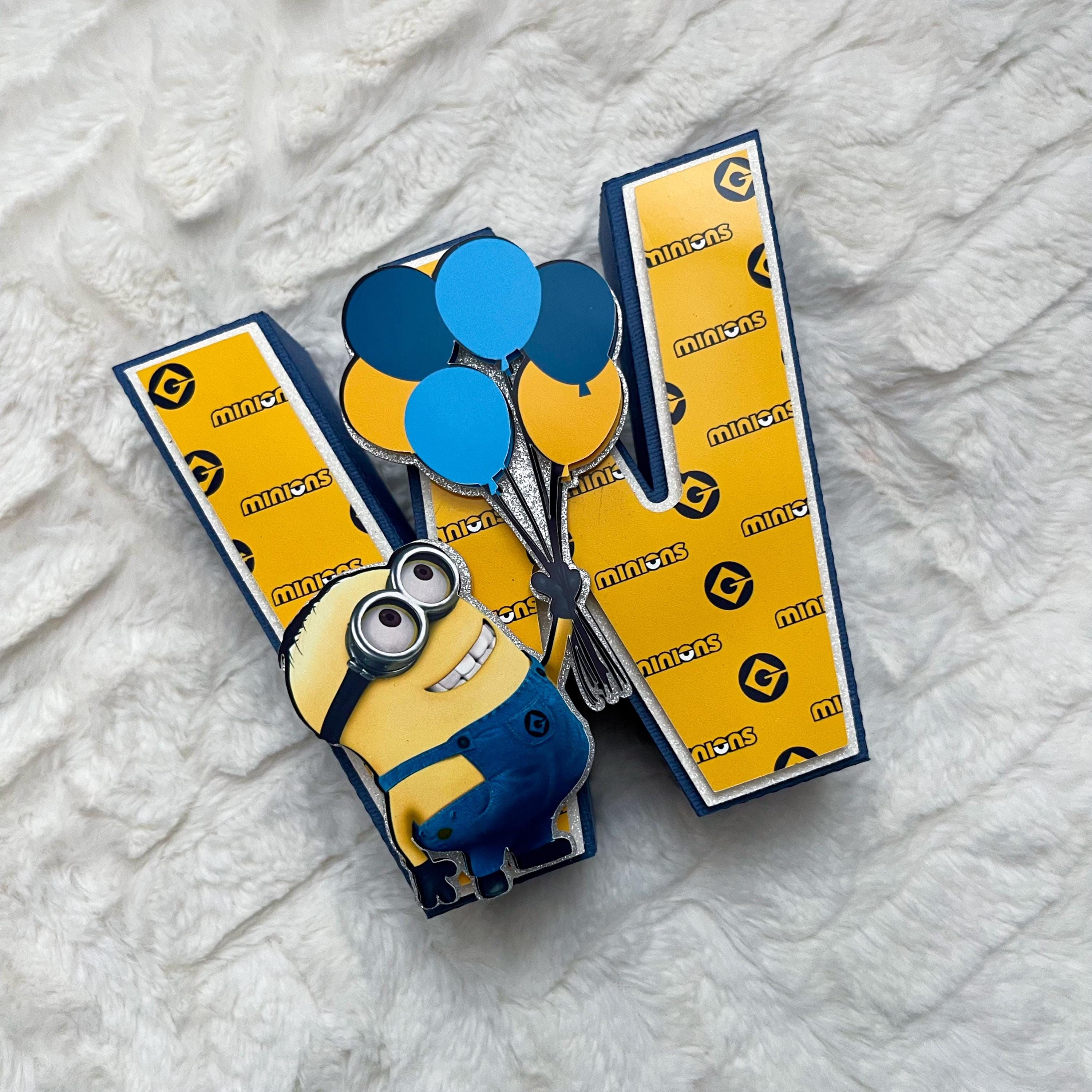 Minions 3D Letters | Minions 1st Birthday 3D Letters | Minions 1st ...
