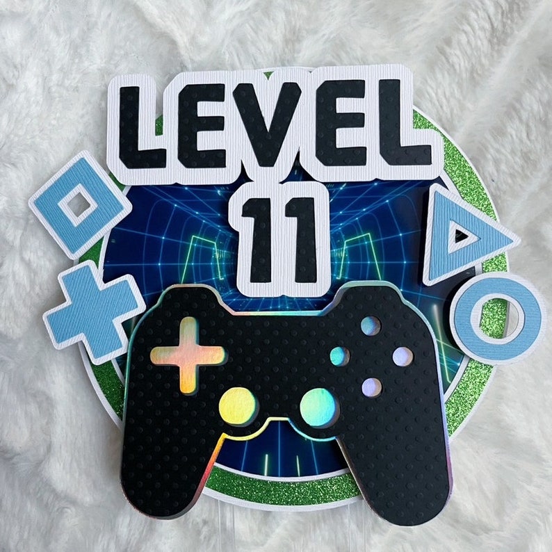 Gamer Cake Topper | Level up Cake Topper | Controller Cake Topper - Etsy