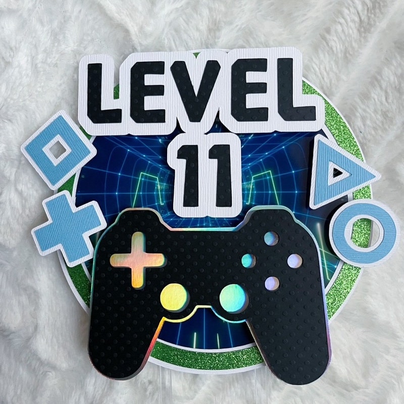 Gamer Cake Topper | Level up Cake Topper | Controller Cake Topper - Etsy