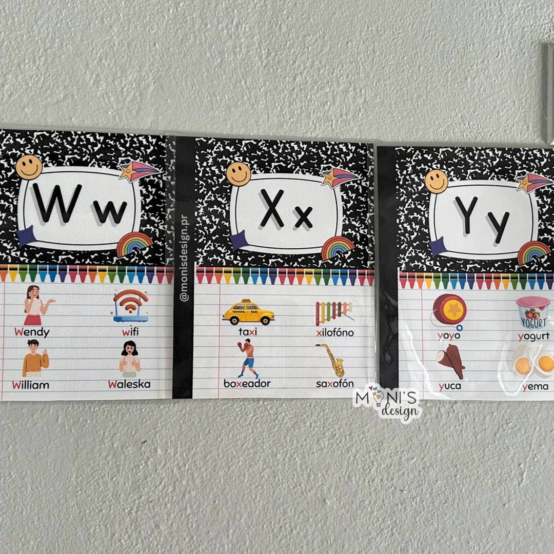 Abecedario En Español | Spanish Abc's Composition Notebook Design ...