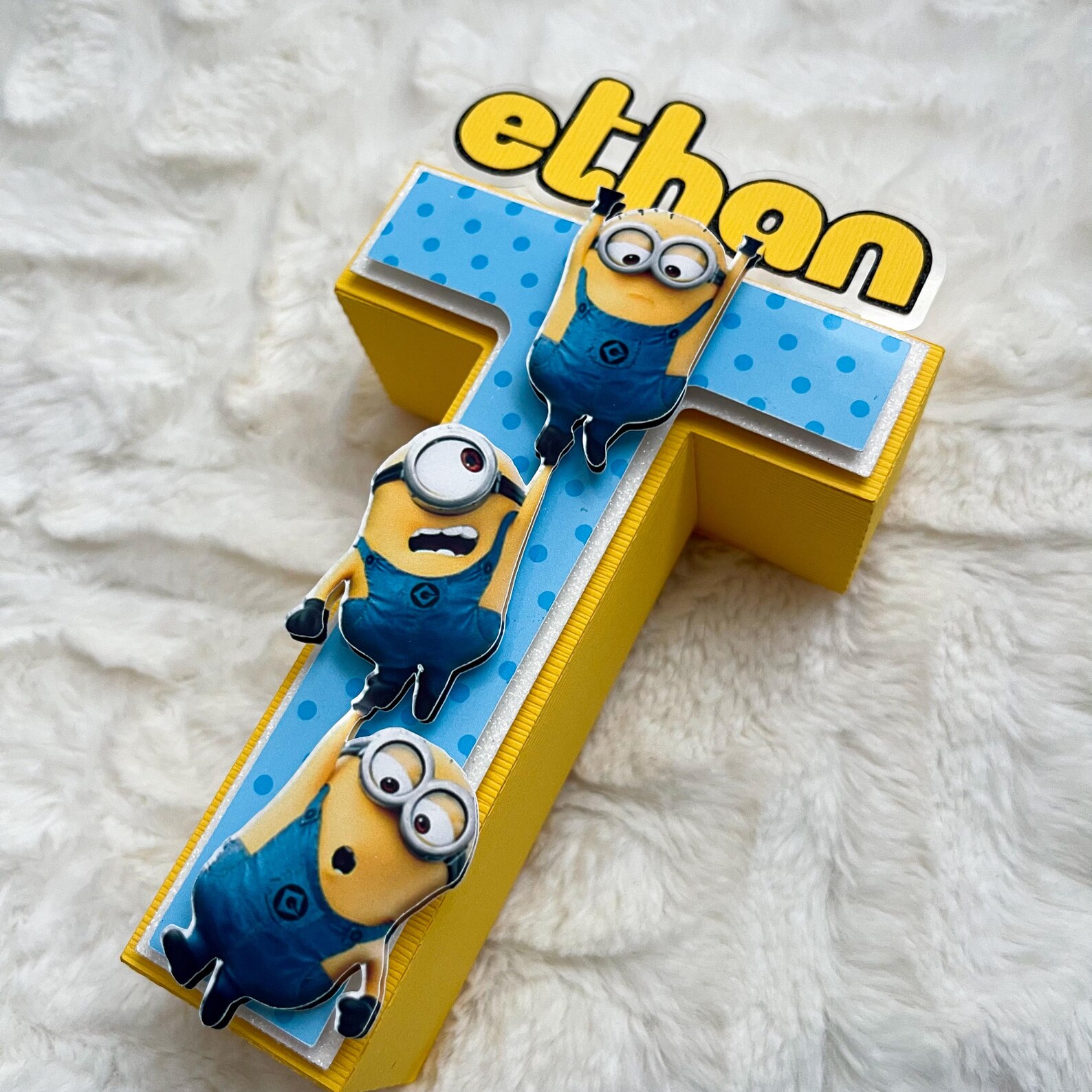 Minions 3D Letters | Minions 1st Birthday 3D Letters | Minions 1st ...