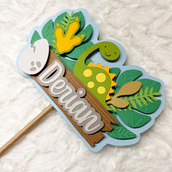 Dino Cake Topper - Etsy