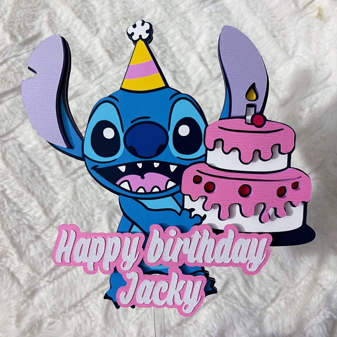 Stitch Cake Topper - Etsy
