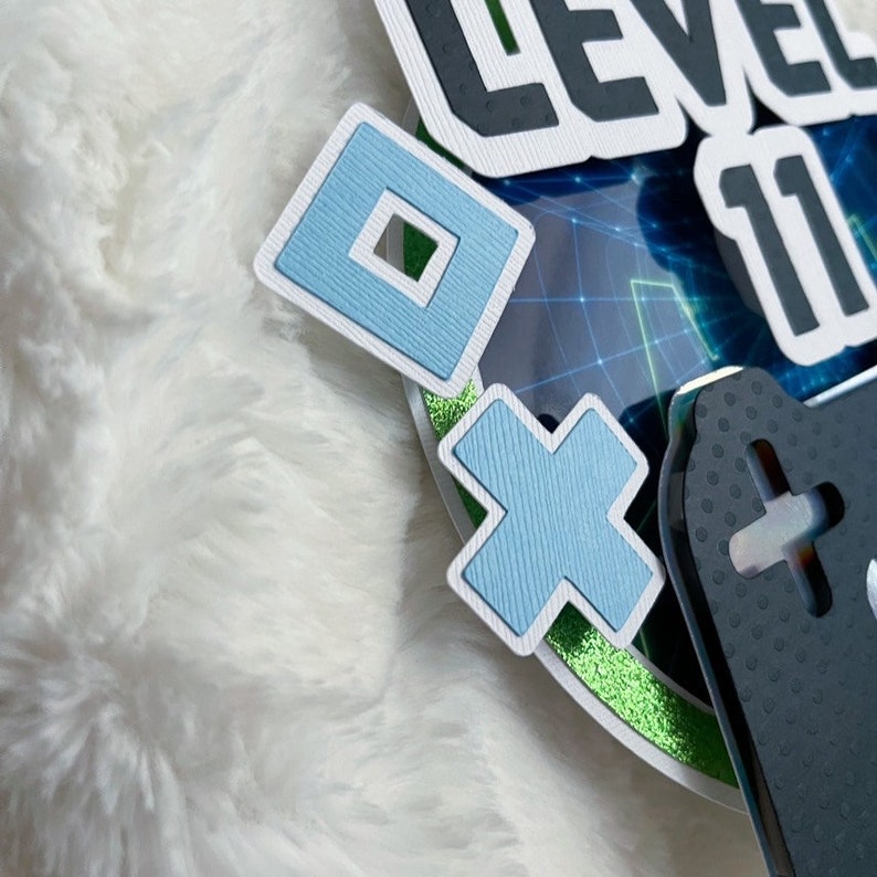 Gamer Cake Topper | Level up Cake Topper | Controller Cake Topper - Etsy