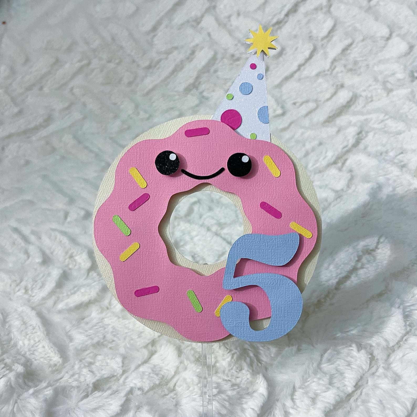 Donuts Cake Topper and Pieces Doughnut Cake Topper Sweets Cake Topper ...
