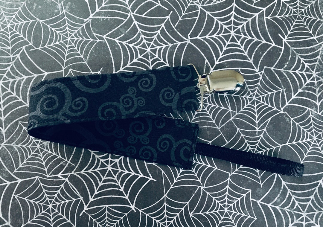 Spooky Swirls Baby Pacifier Clip Gothic Little Ghouls Goth Midnight ...
