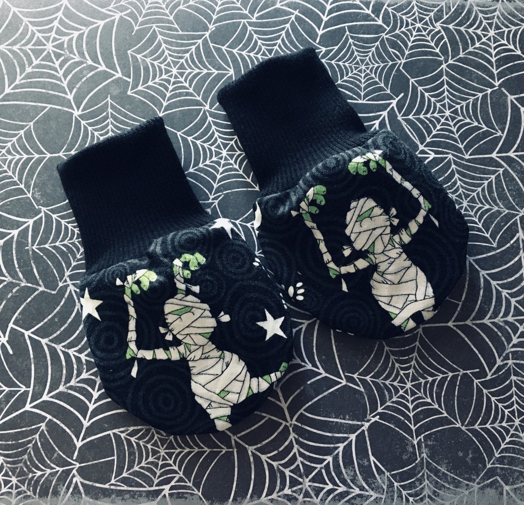 Spooky Skeletons Mummy Newborn Mitts Horror Monsters - Etsy