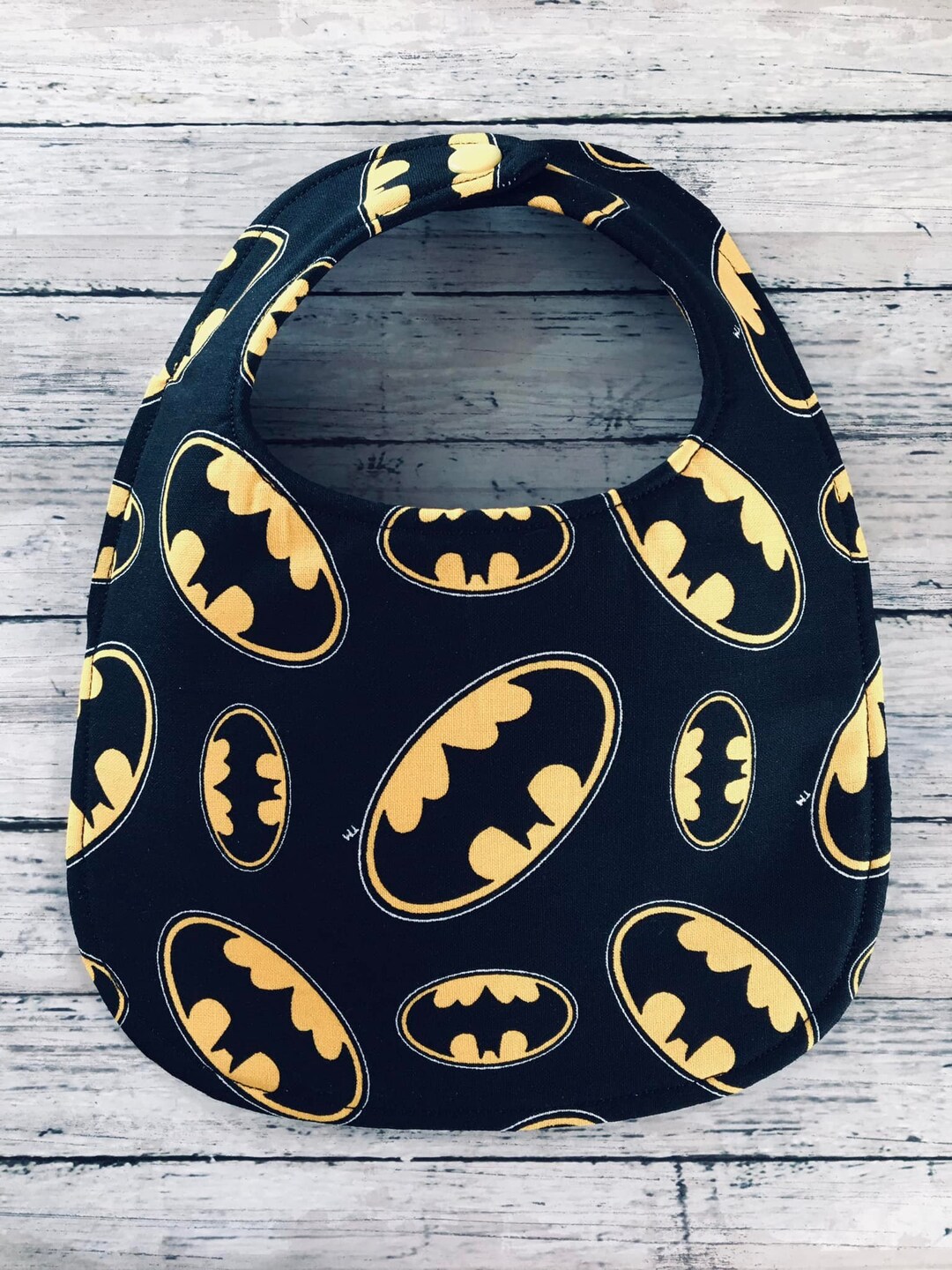 Bat of the Night Baby Bib Goth Comic Little Goblin - Etsy