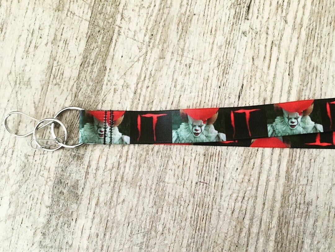 Horror Scary Clown Lanyard Key Holder Scare Frightful - Etsy