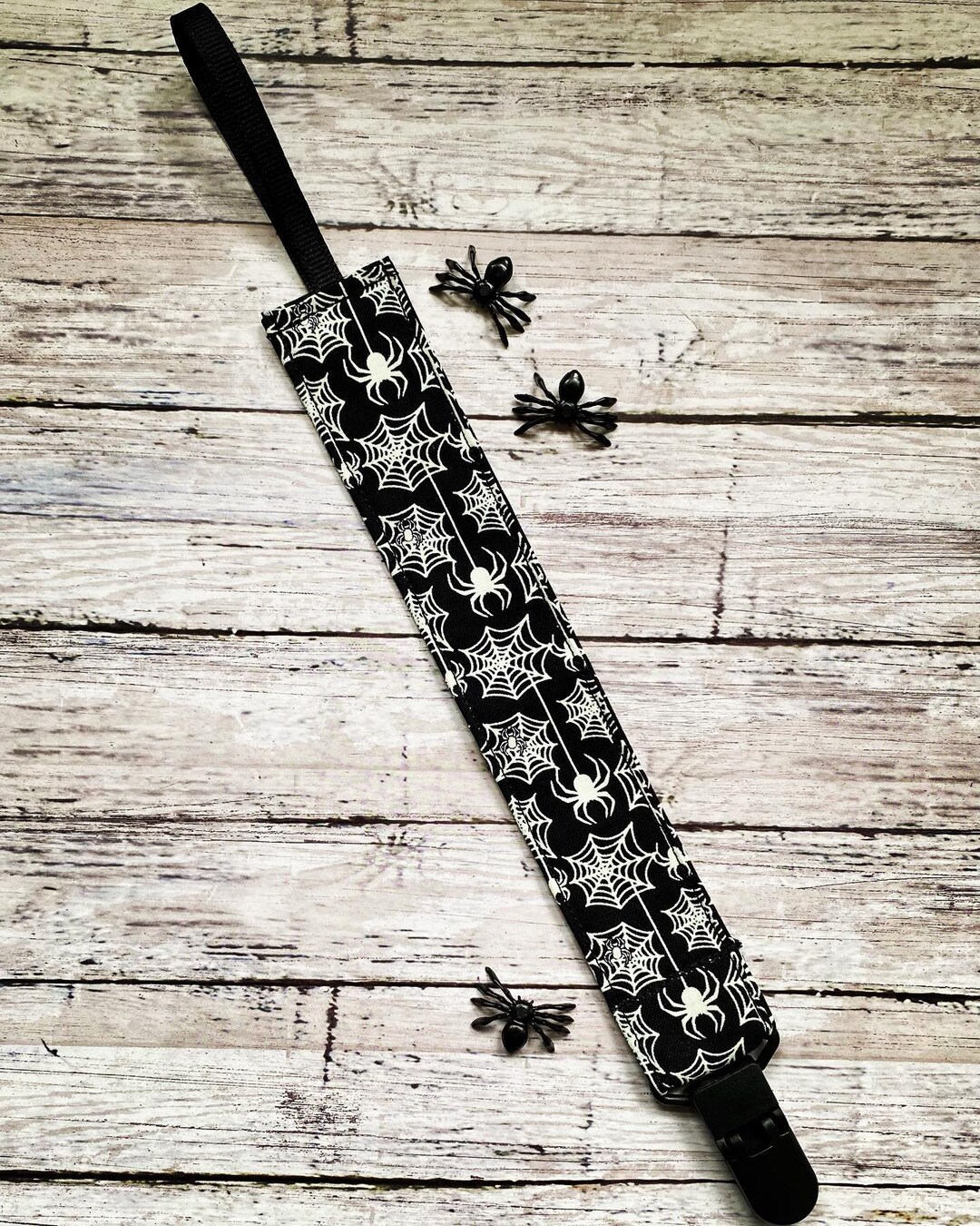 Spooky Little Bisty Spider Baby Pacifier Clip Gothic Ghoul - Etsy
