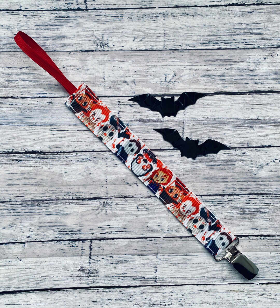 Monsters of Horror Haunt Halloween Fright Nightmare Pacifier Clip - Etsy