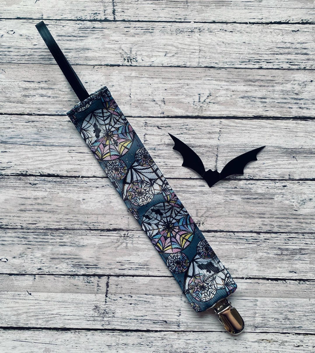 Goth Girl Spooky Friendship Baby Pacifier Clip - Etsy