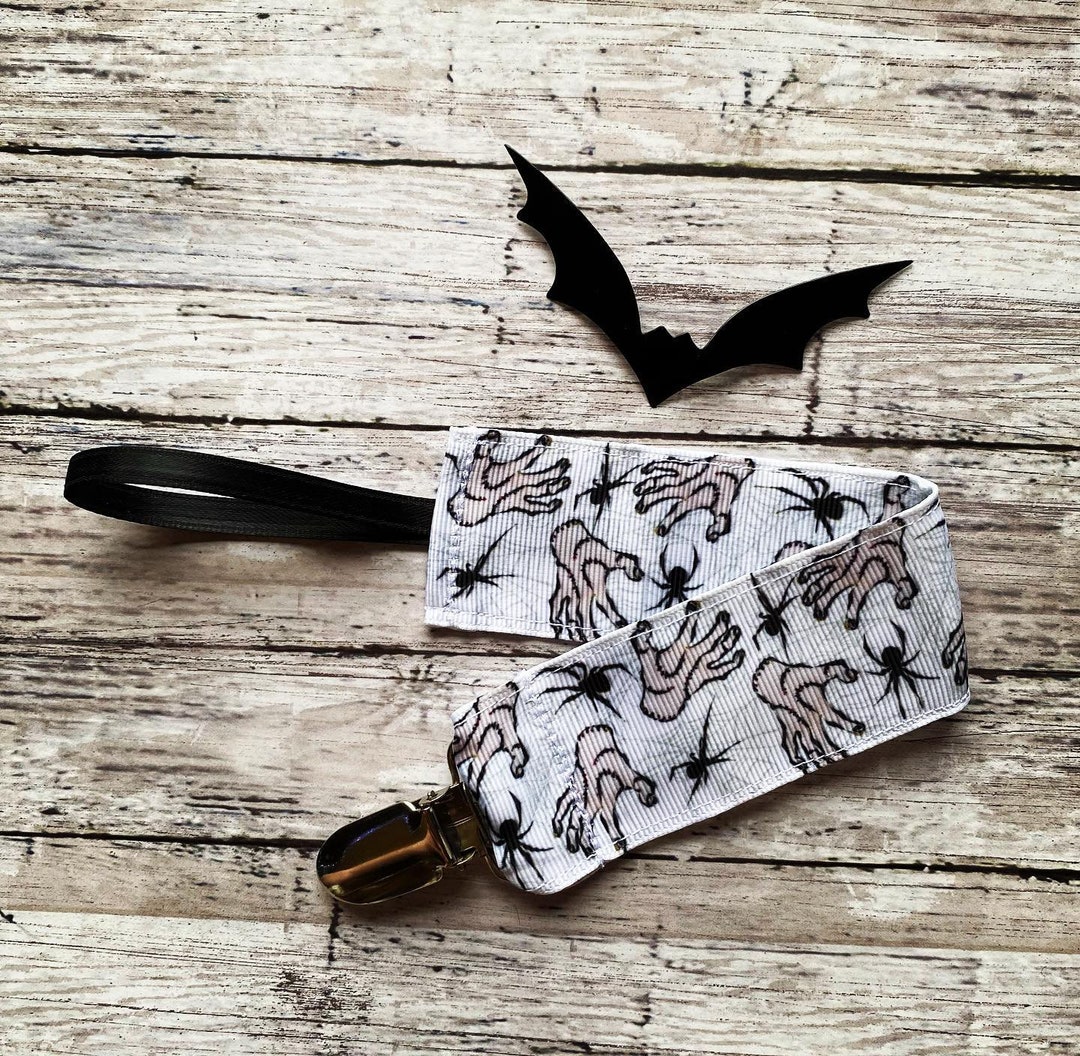 Spooky Haunt Hand Pacifier Clip Baby Girl Boy Gothic Halloween - Etsy