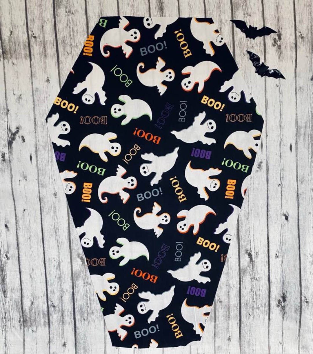 Spooky Cute Halloween Ghosts Coffin Burp Cloth - Etsy