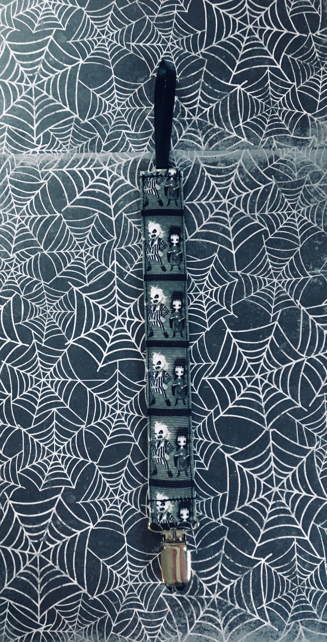 Monster Ghost Beetleman Baby Pacifier Clip Gothic Wicked Love - Etsy