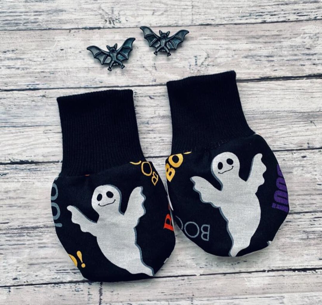 Spooky Ghosts Mitts Gothic Little Baby Ghoul - Etsy