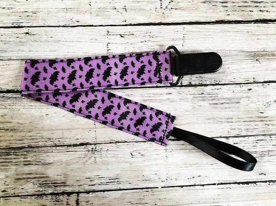 Gothic Wicked Baby Bat Pacifier Clip Goth Little Ghoul - Etsy