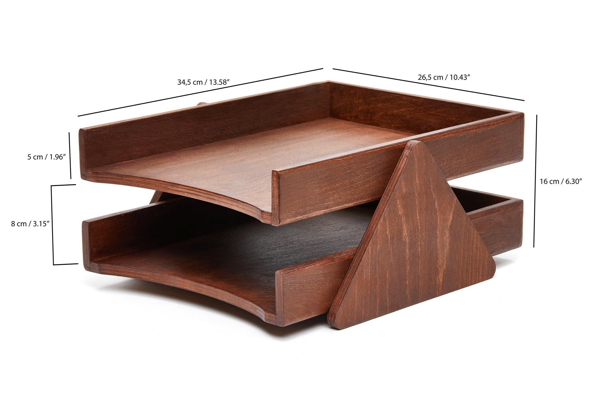 Wooden Document Holder Handmade Paper Tray Light Color - Etsy