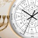 Jewish Calendar Wall Clock 12 Tribes of Israel , Jewish Clock /hebrew ...