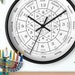 Jewish Calendar Wall Clock 12 Tribes of Israel , Jewish Clock /hebrew ...