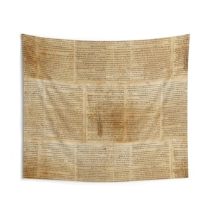 Great Isaiah Scroll Tapestry, Isaiah Wall Hanging, Dead Sea Scrolls Art ...