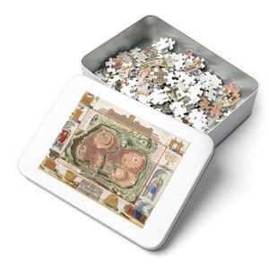 Map of Jerusalem Jigsaw Puzzle, Beit Hamikdash Puzzle the Ancient City ...